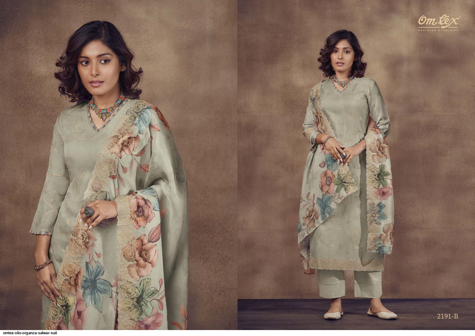 OMTEX OLIO ORGANZA SALWAR SUIT