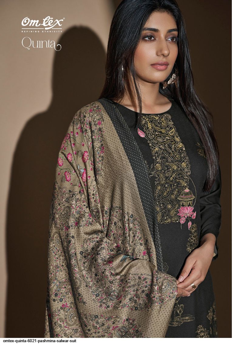 omtex Quinta 6021 pashmina salwar suit