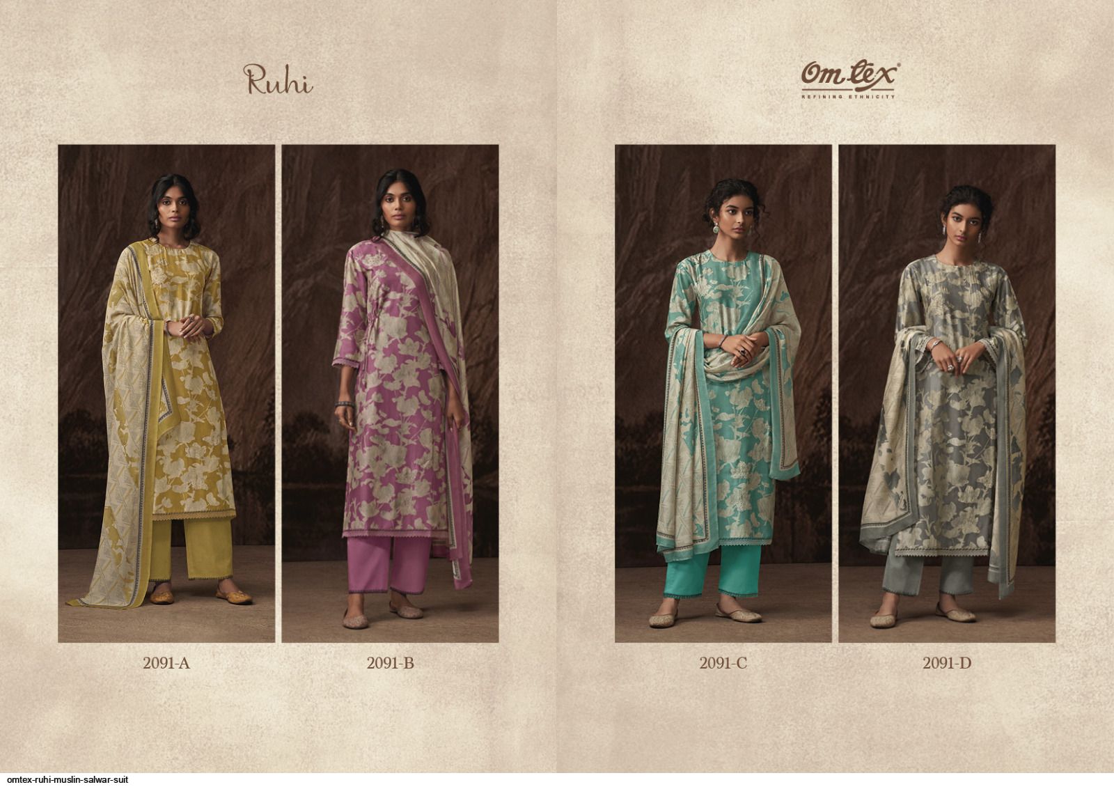 OMTEX RUHI MUSLIN SALWAR SUIT