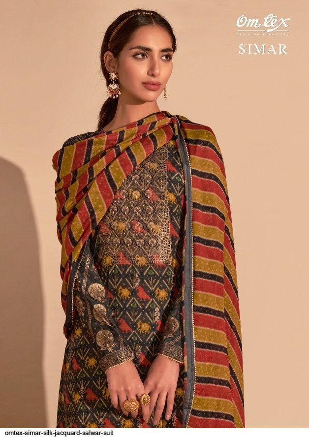 OMTEX SIMAR SILK JACQUARD salwar suit