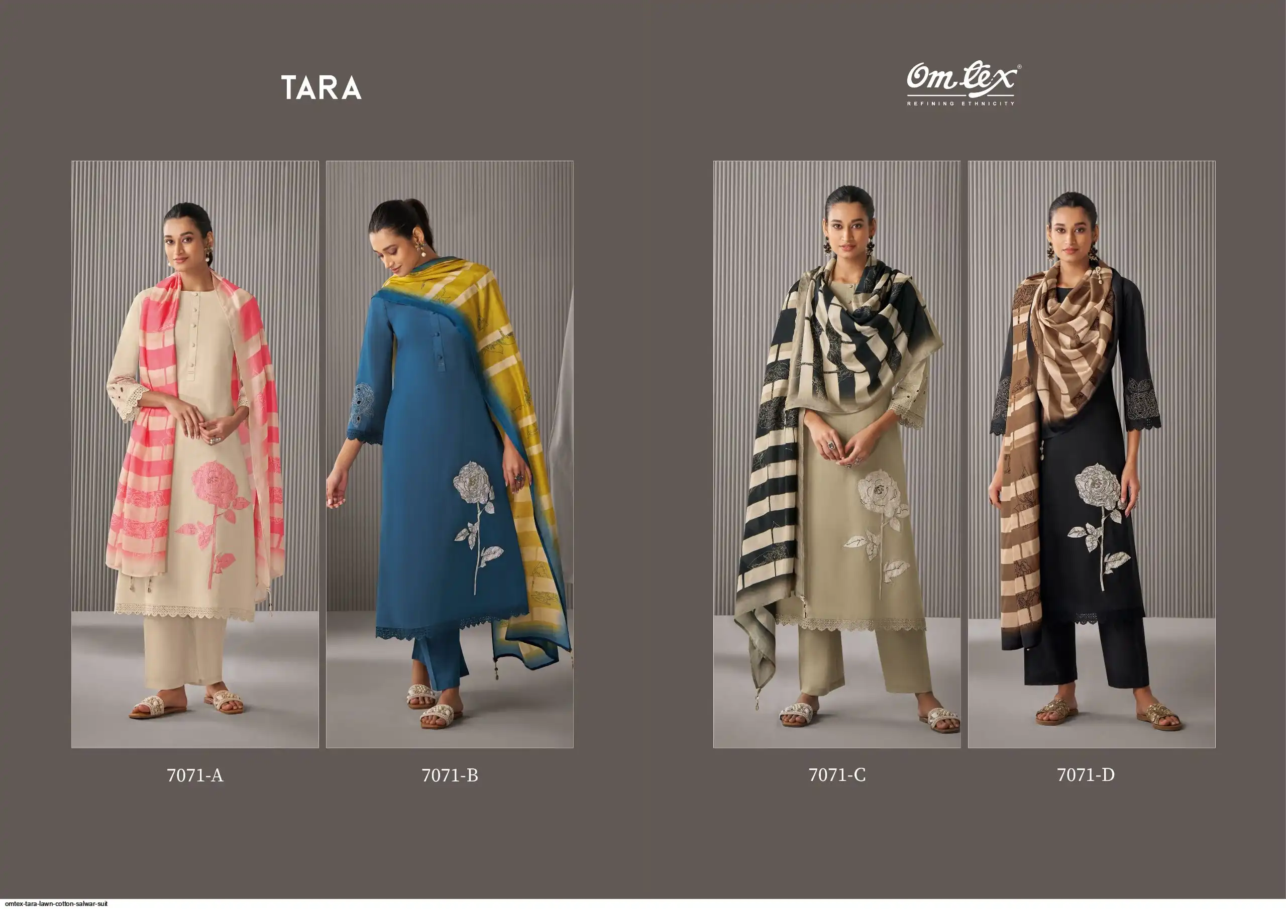 OMTEX TARA LAWN COTTON salwar suit