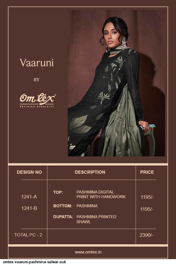 OMTEX VAARUNI PASHMINA salwar suit