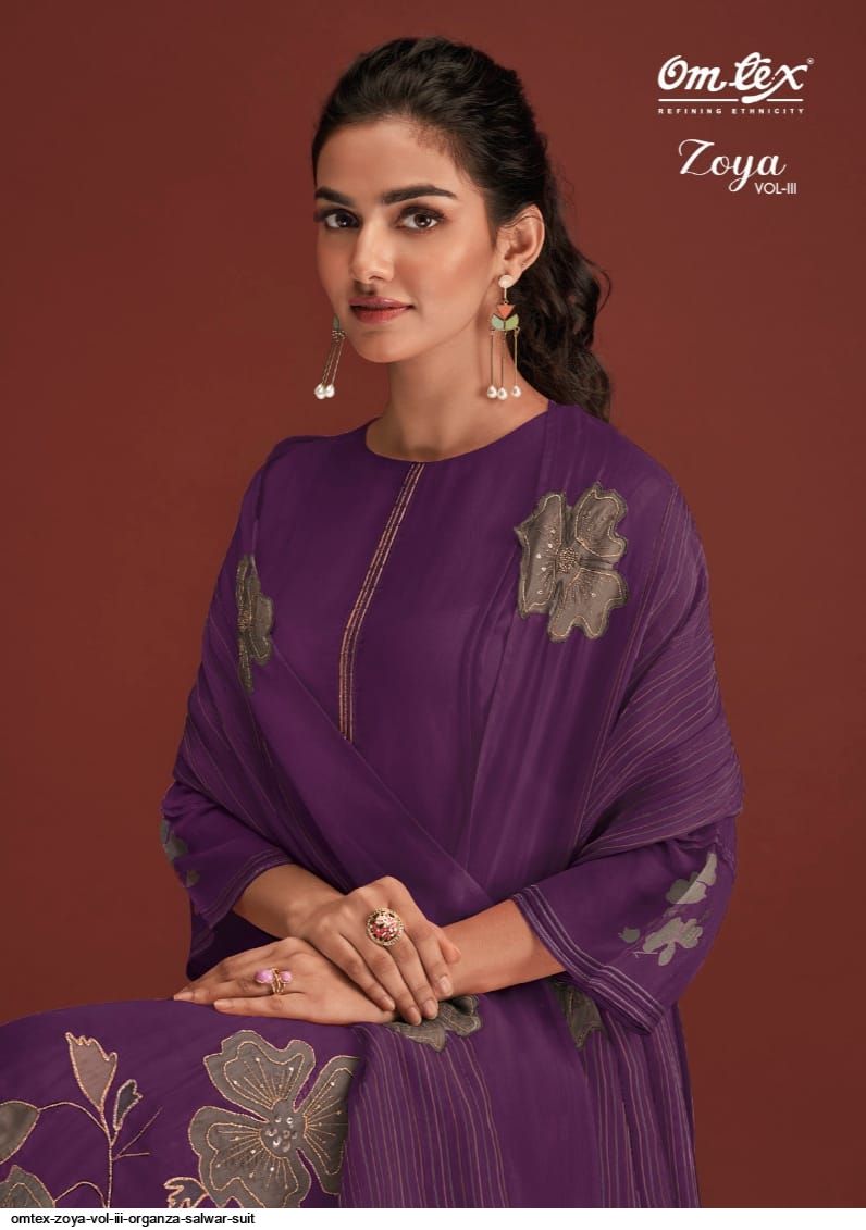 OMTEX ZOYA VOL III ORGANZA SALWAR SUIT