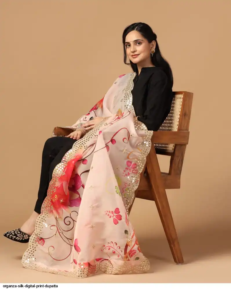 ORGANZA SILK DIGITAL PRINT DUPATTA