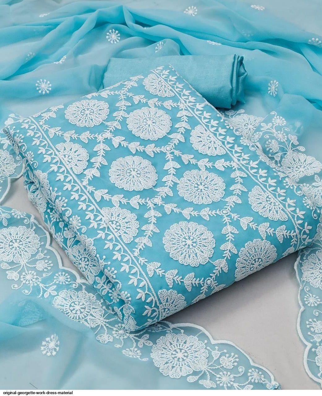 ORIGINAL GEORGETTE WORK DRESS MATERIAL