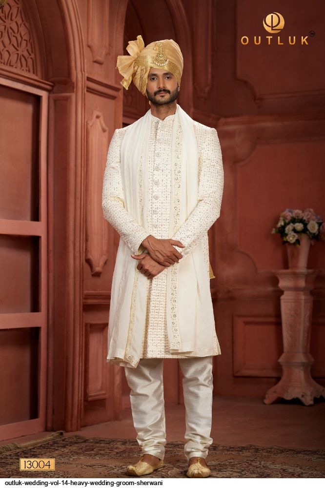 Outluk Wedding Vol 14 Heavy Wedding Groom Sherwani