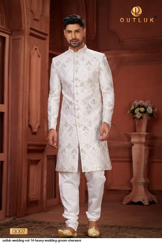 Outluk Wedding Vol 14 Heavy Wedding Groom Sherwani