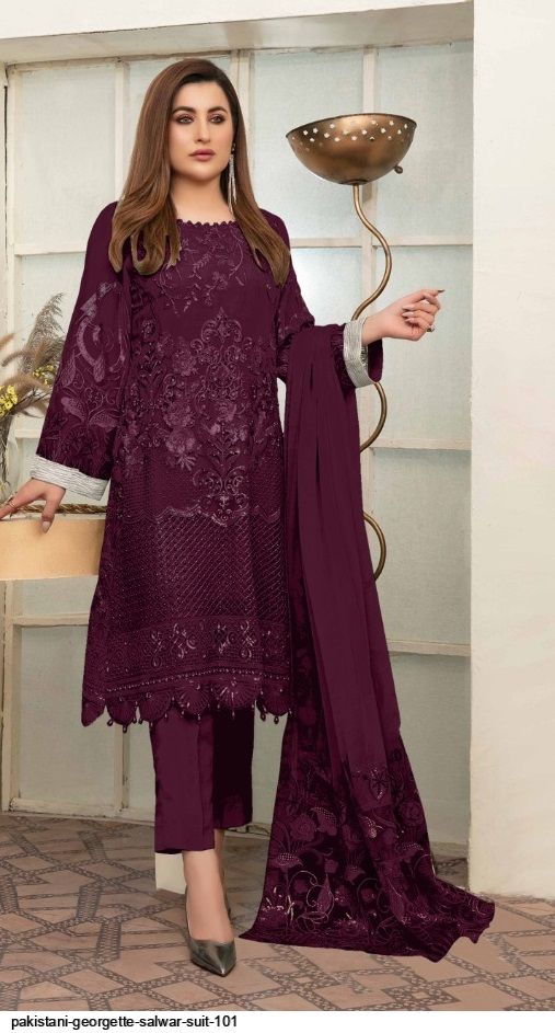 pakistani georgette salwar suit 101