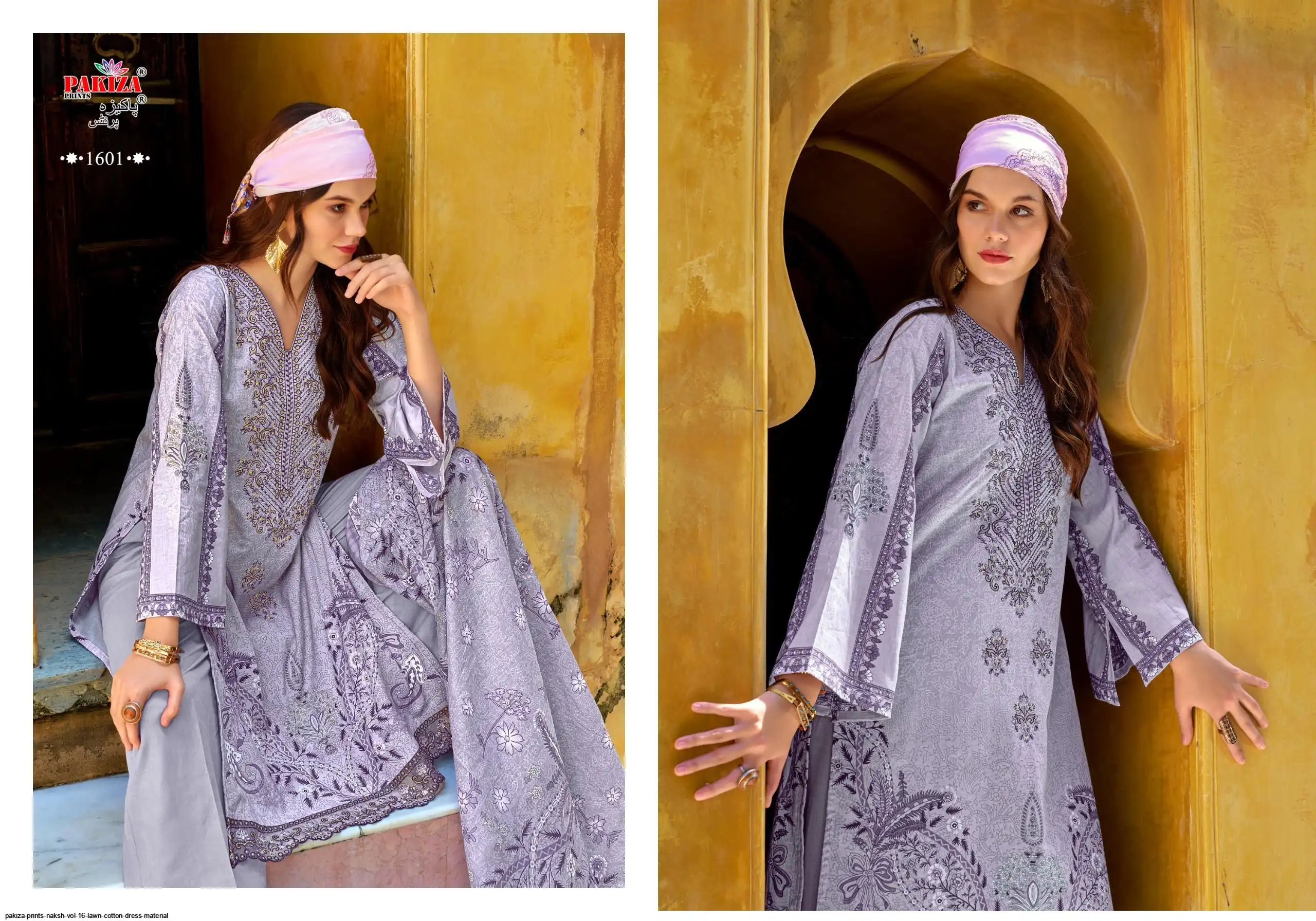 Pakiza Prints Naksh Vol 16 Lawn Cotton dress material