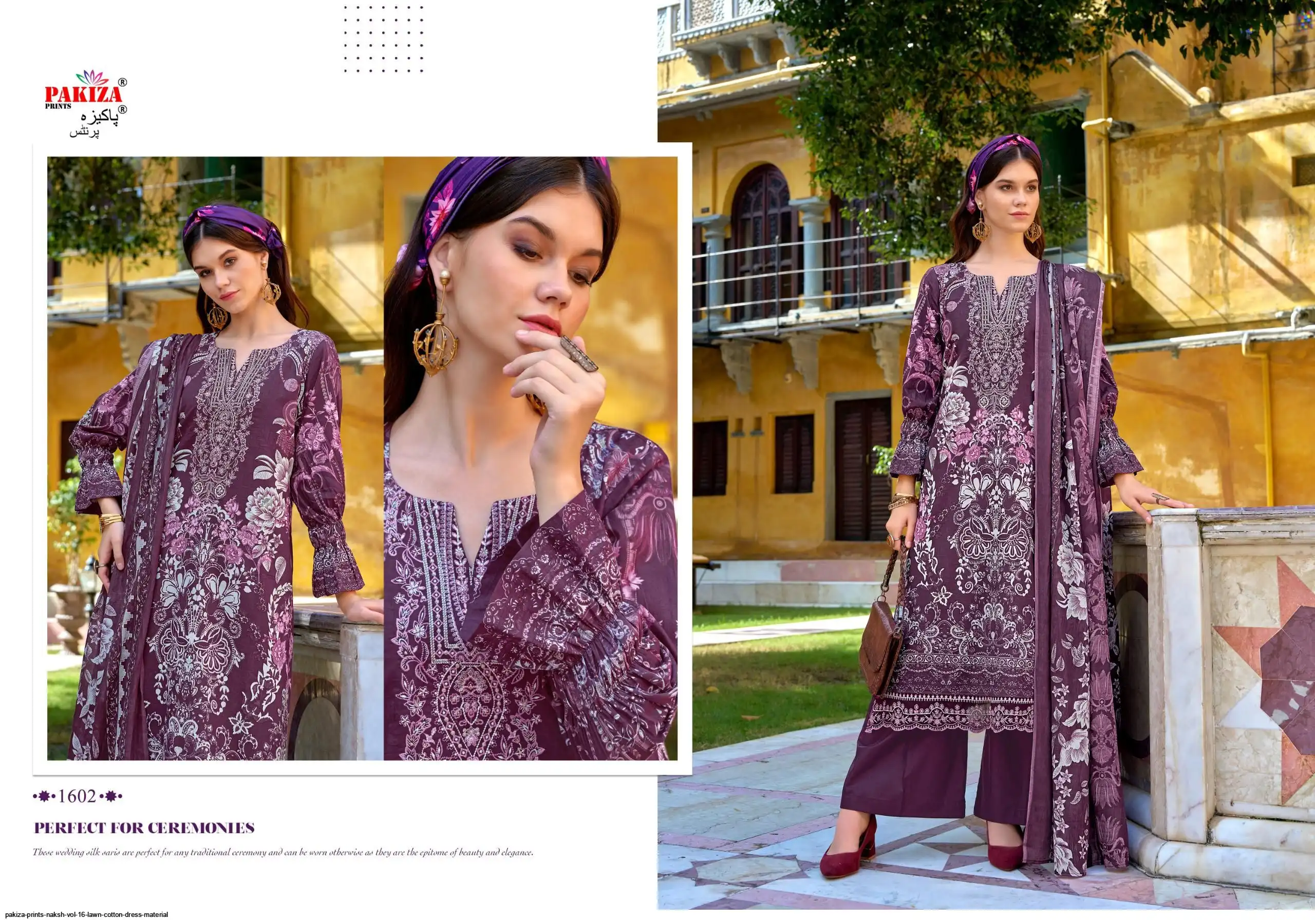 Pakiza Prints Naksh Vol 16 Lawn Cotton dress material