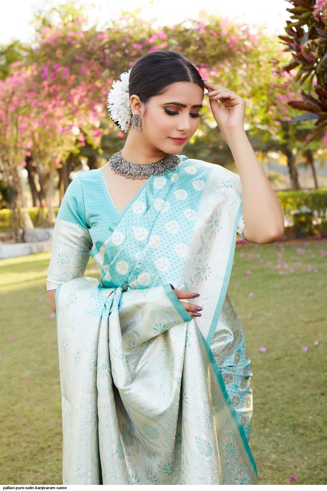 PALLAVI PURE SATIN KANJIVARAM SAREE