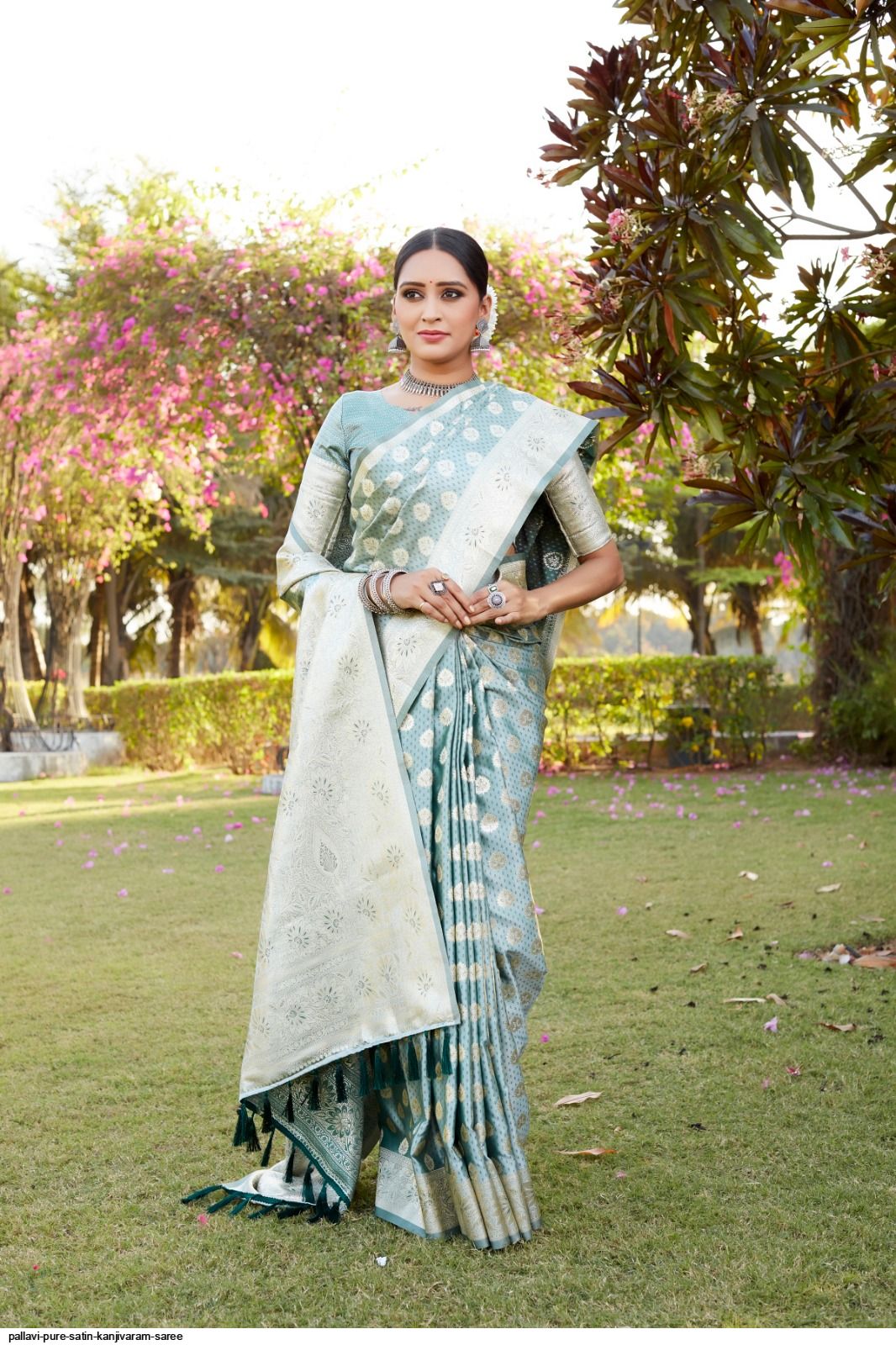 PALLAVI PURE SATIN KANJIVARAM SAREE