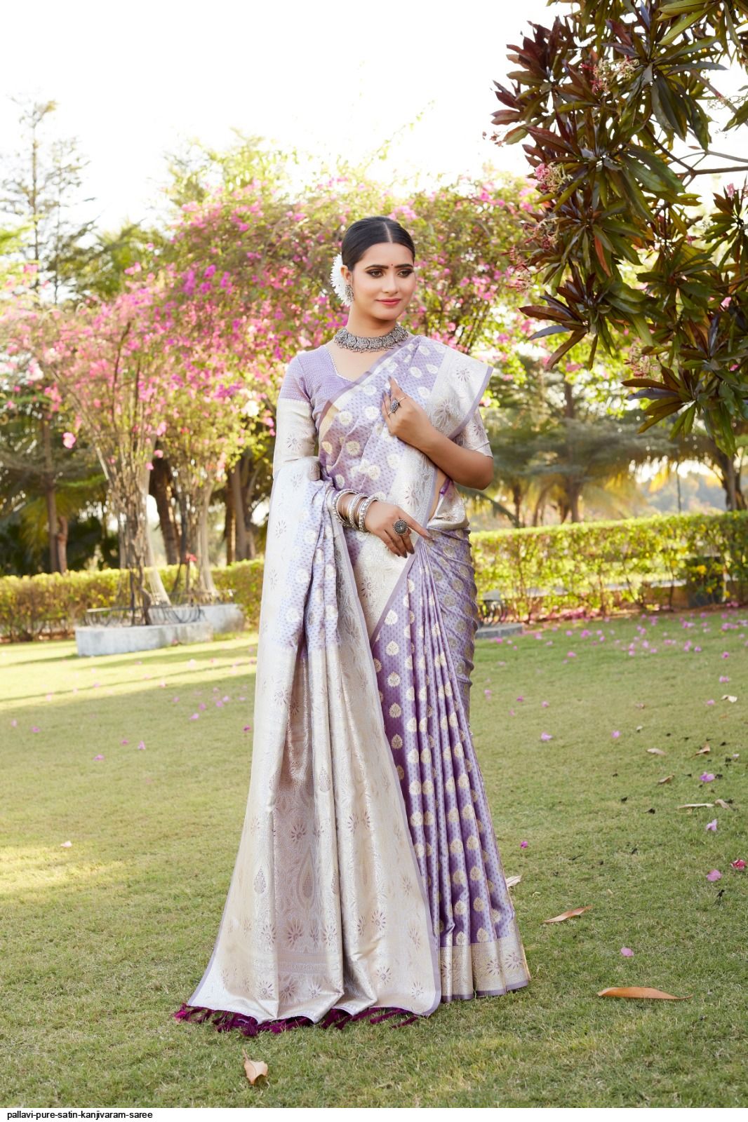 PALLAVI PURE SATIN KANJIVARAM SAREE