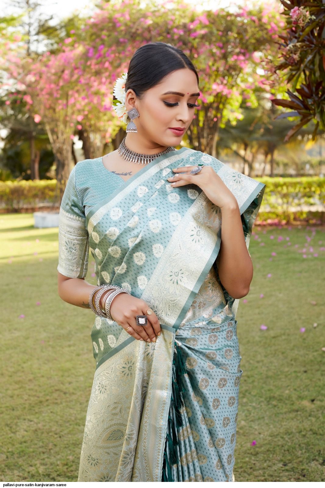 PALLAVI PURE SATIN KANJIVARAM SAREE