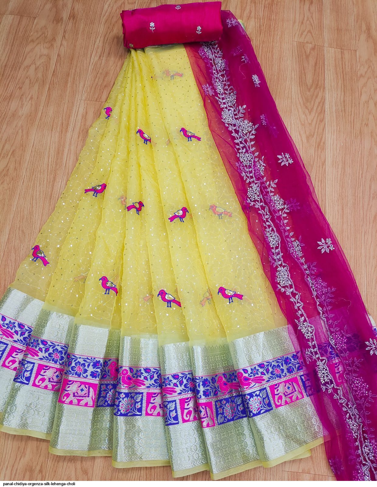 PANAL CHIDIYA Orgenza Silk Lehenga choli