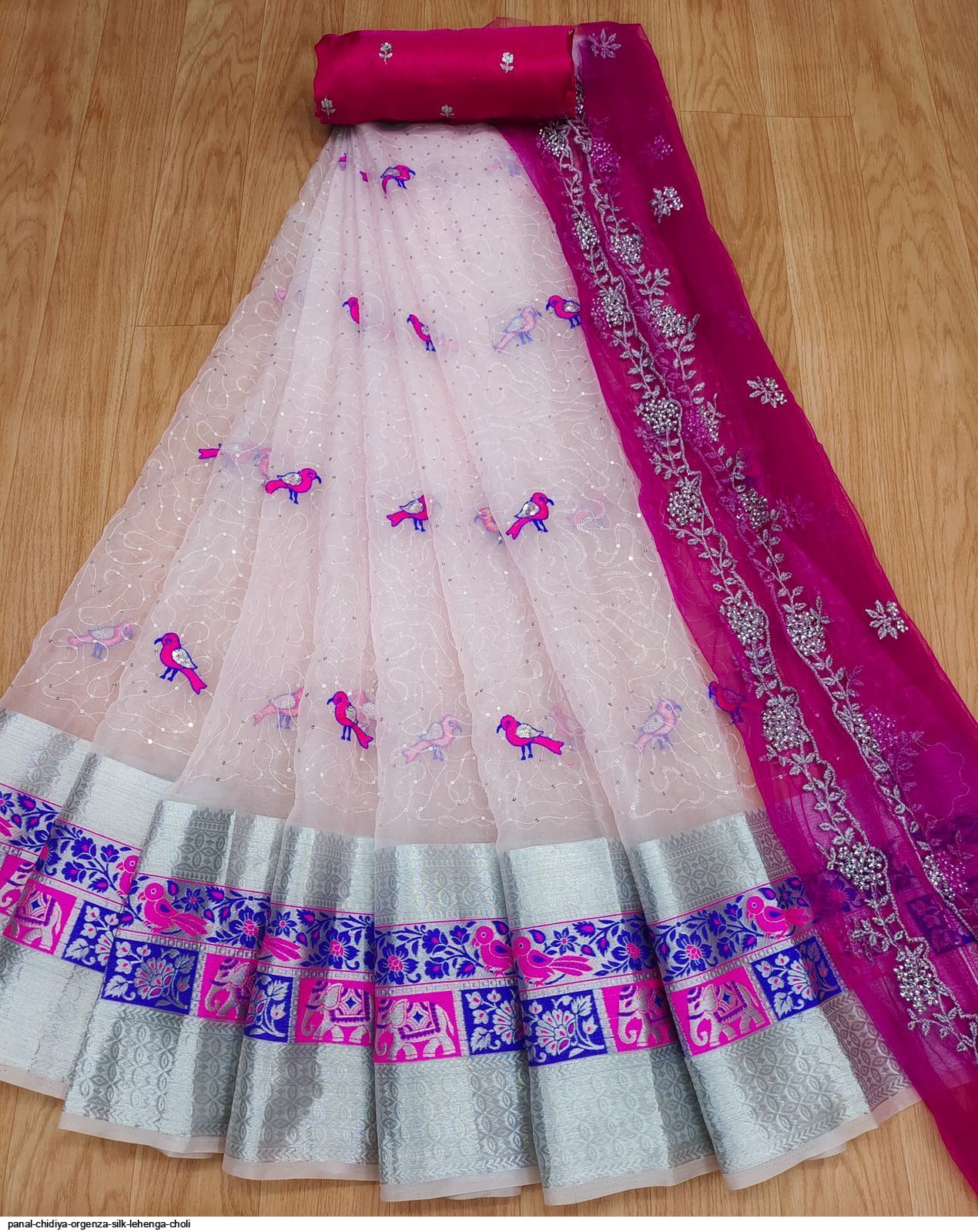 PANAL CHIDIYA Orgenza Silk Lehenga choli