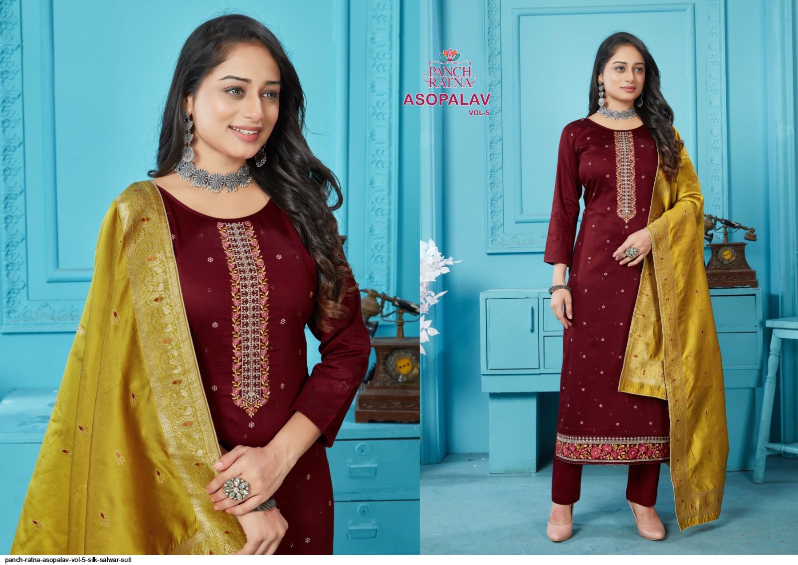 Panch Ratna ASOPALAV VOL 5 Silk salwar suit