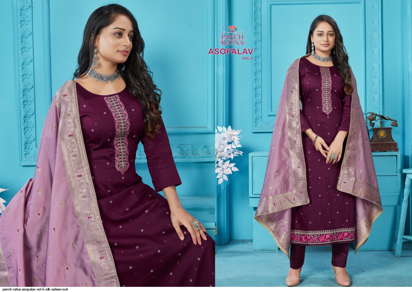 Panch Ratna ASOPALAV VOL 5 Silk salwar suit