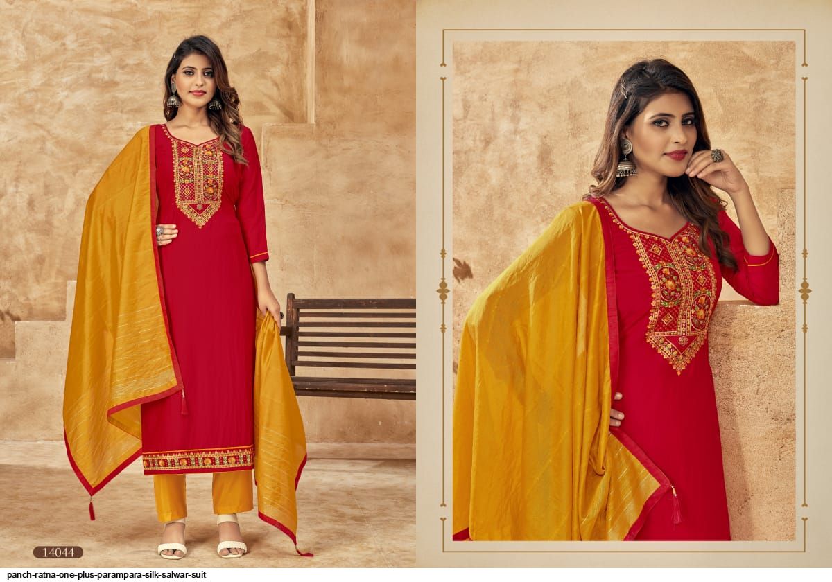 Panch Ratna ONE PLUS Parampara Silk salwar suit