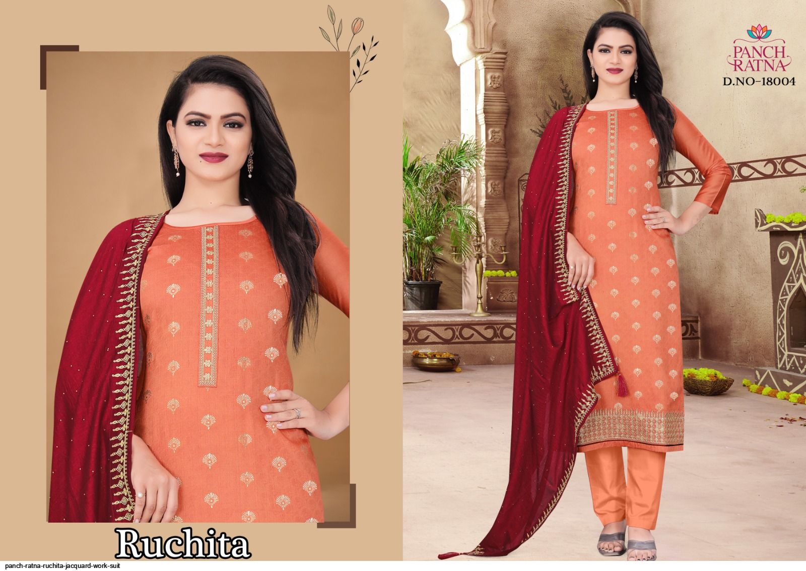 PANCH RATNA RUCHITA JACQUARD WORK SUIT