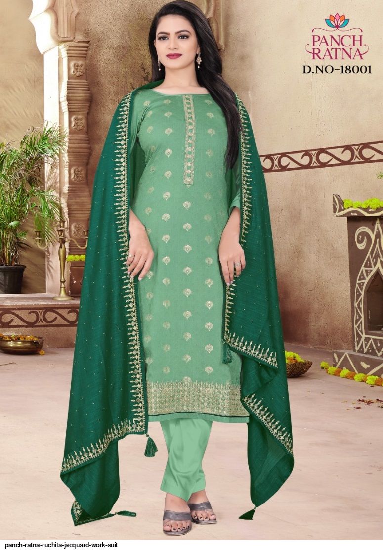 PANCH RATNA RUCHITA JACQUARD WORK SUIT