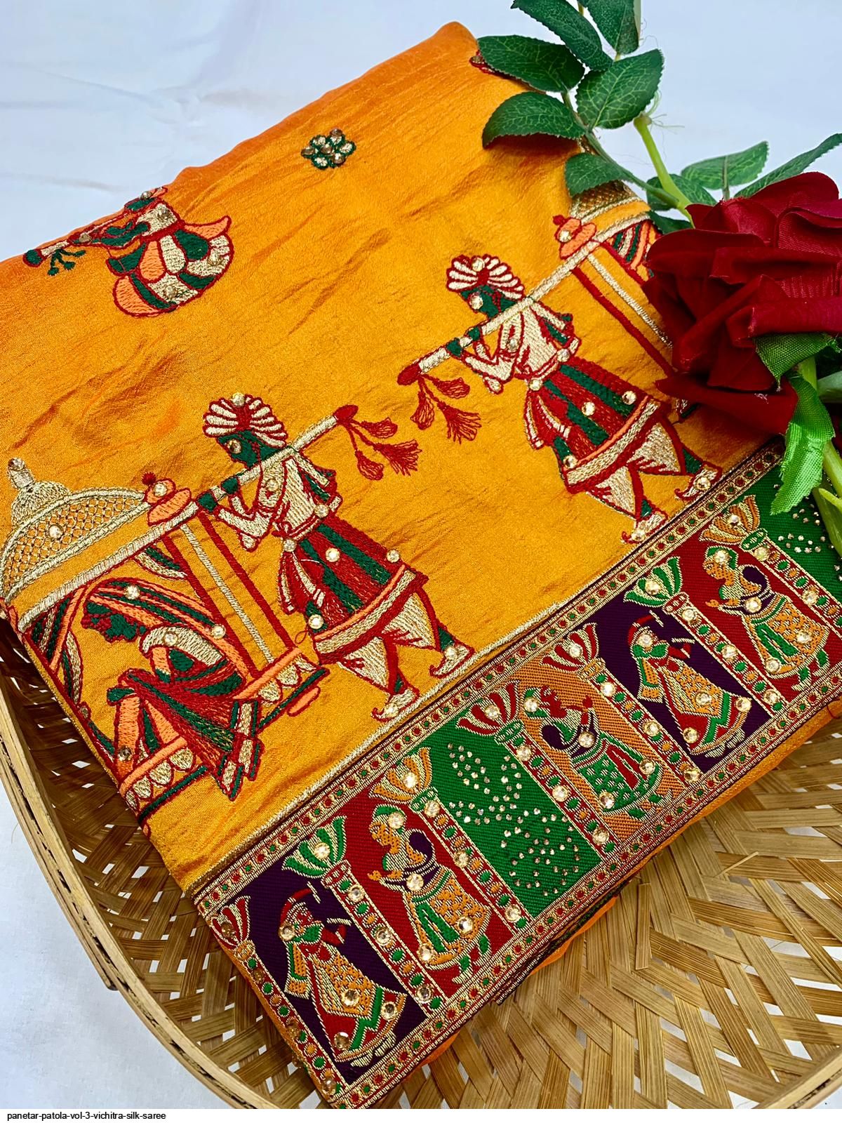 PANETAR PATOLA vol 3 Vichitra Silk saree