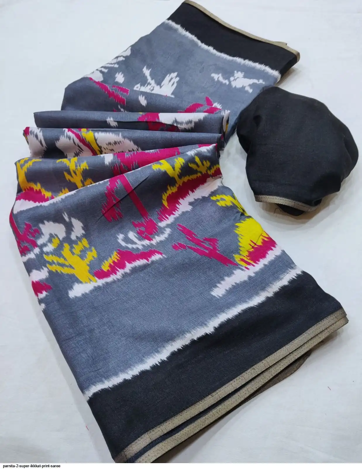 PARNITA 2 SUPER IKKKAT PRINT SAREE