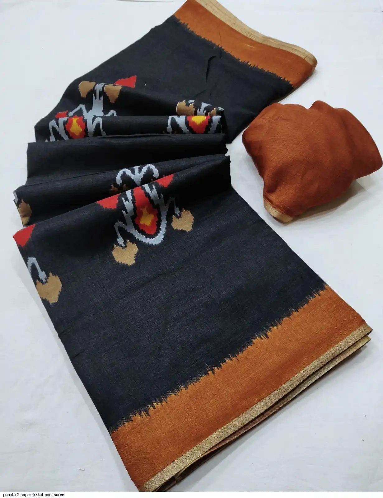 PARNITA 2 SUPER IKKKAT PRINT SAREE