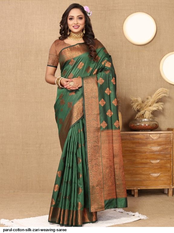 PARUL COTTON SILK ZARI WEAVING SAREE