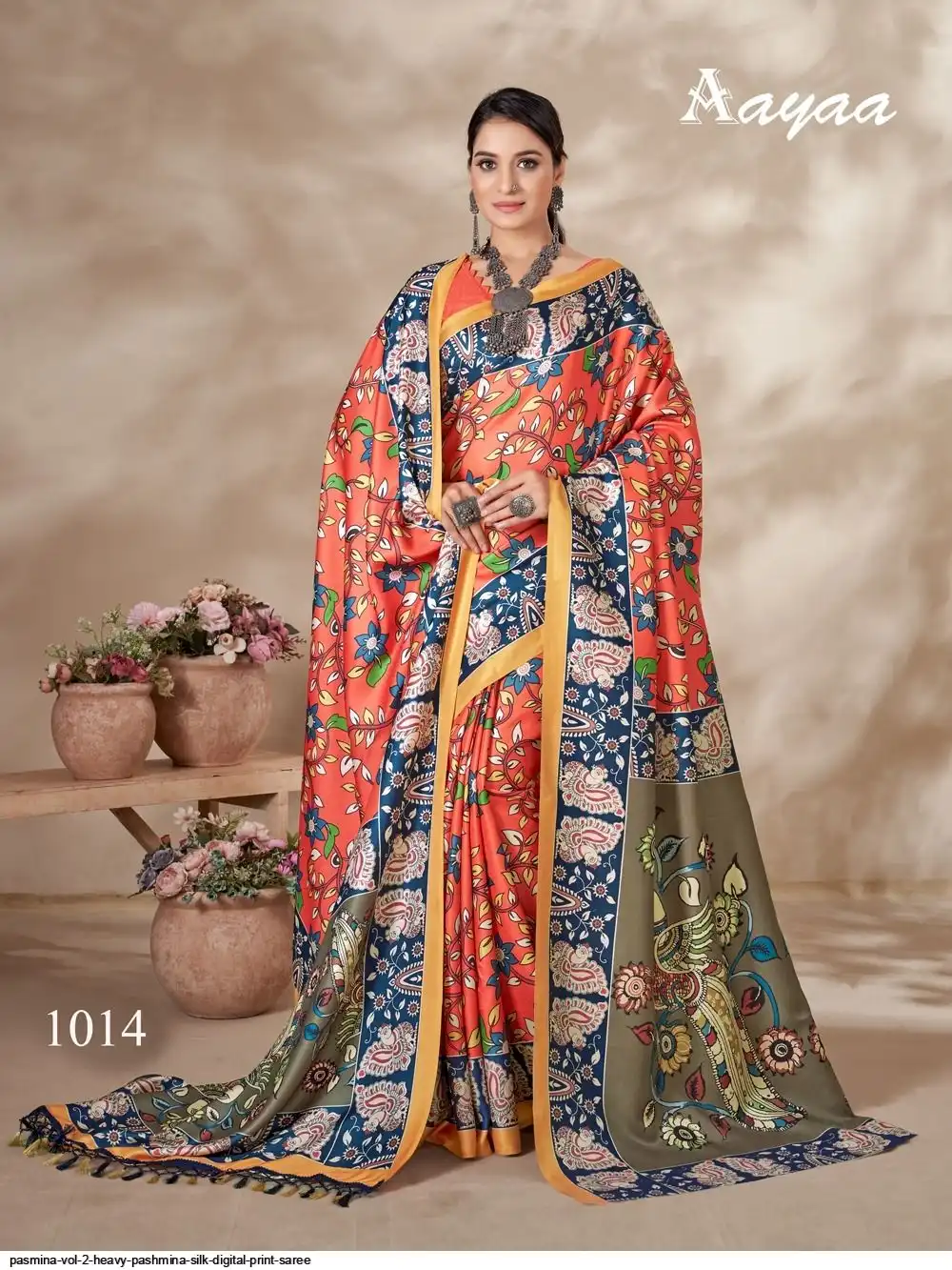 PASMINA Vol-2 Pashmina Silk Saree | Digital Print B2B