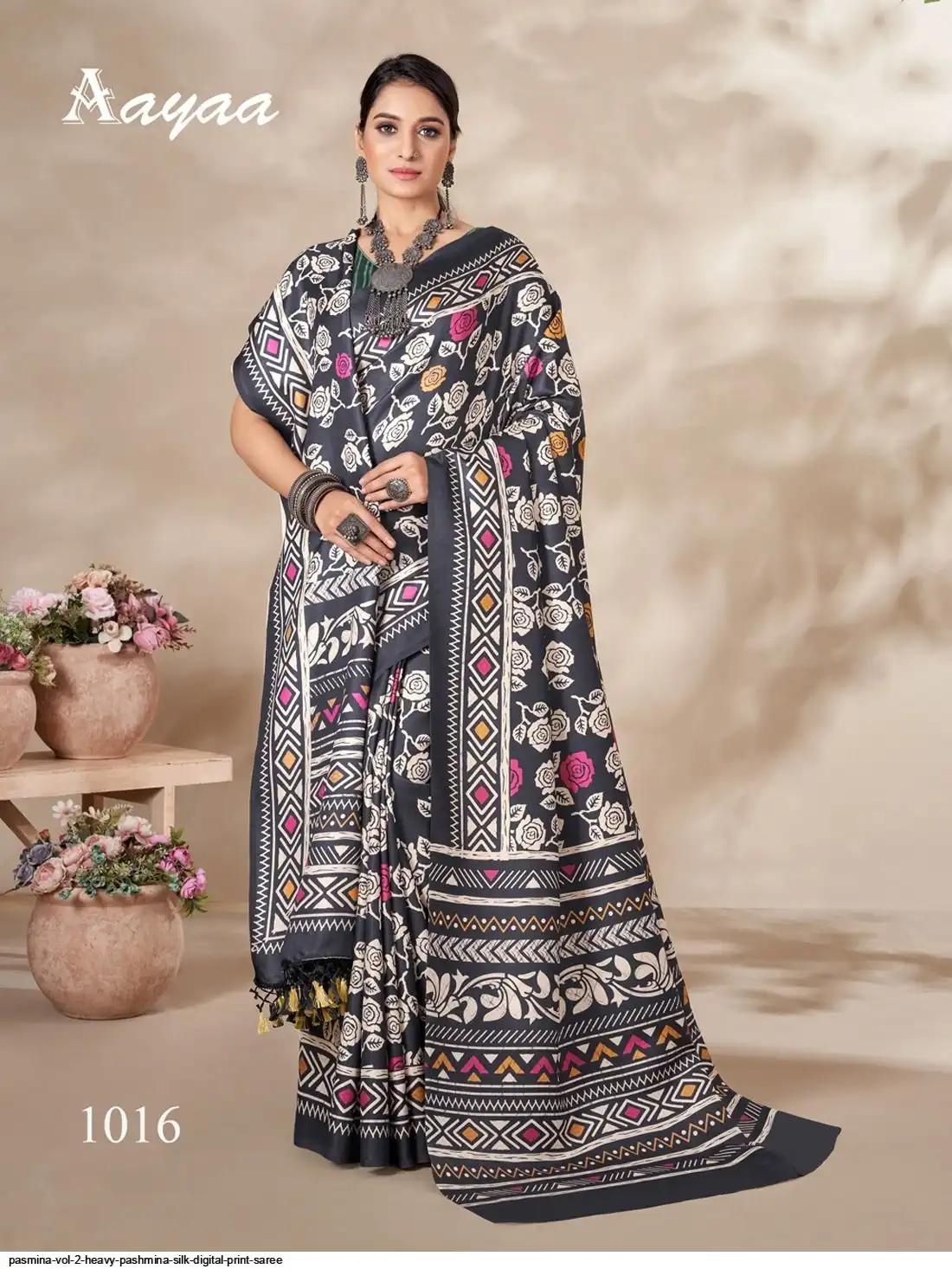 PASMINA Vol-2 Pashmina Silk Saree | Digital Print B2B