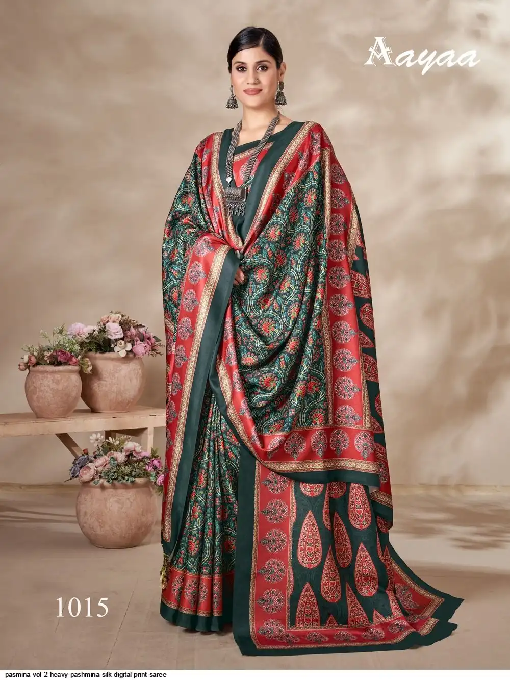 PASMINA Vol-2 Pashmina Silk Saree | Digital Print B2B
