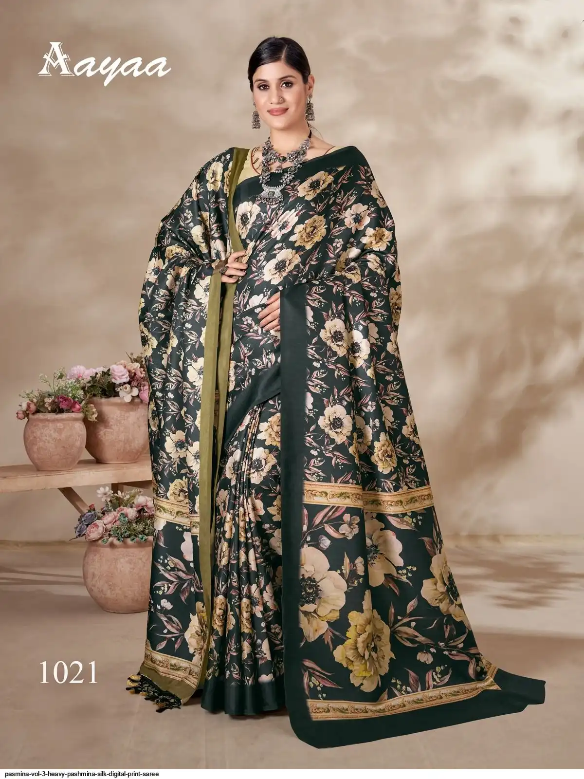 PASMINA Vol-3 Pashmina Silk Saree | Digital Print B2B