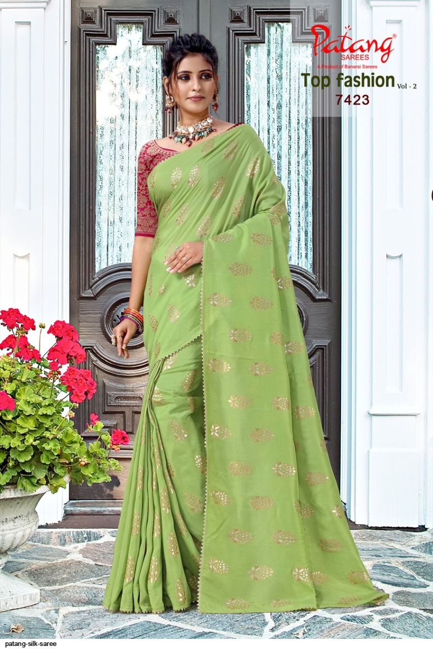patang silk saree
