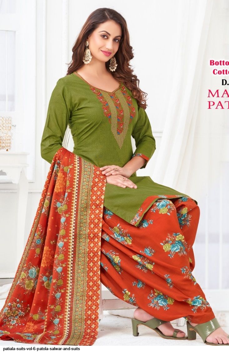 PATIALA SUITS VOL 6 PATOLA SALWAR AND SUITS