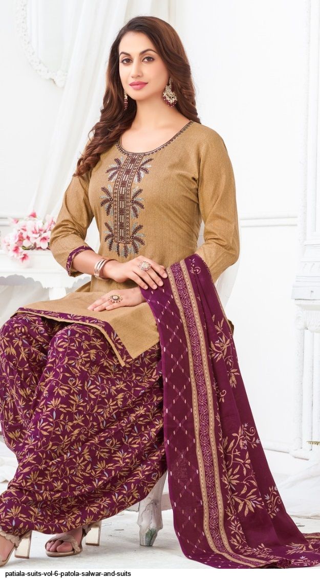 PATIALA SUITS VOL 6 PATOLA SALWAR AND SUITS
