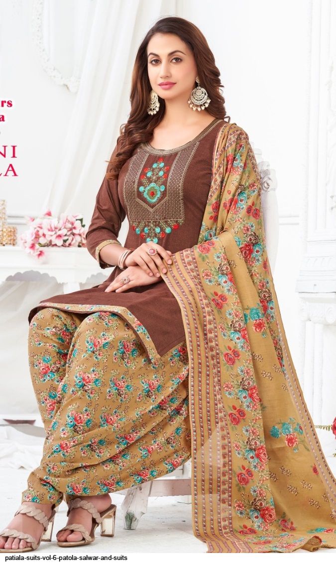 PATIALA SUITS VOL 6 PATOLA SALWAR AND SUITS