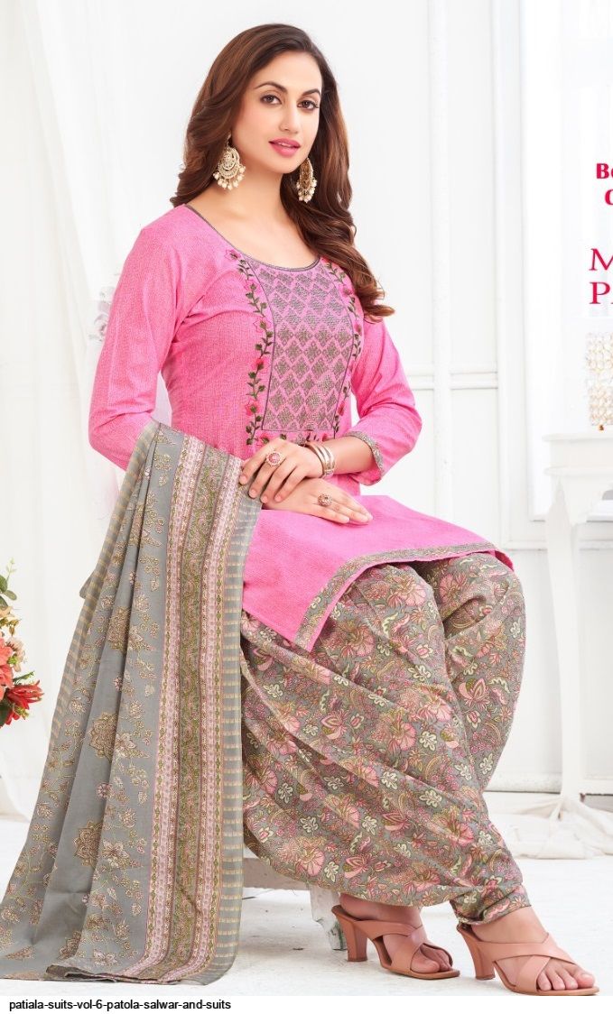 PATIALA SUITS VOL 6 PATOLA SALWAR AND SUITS