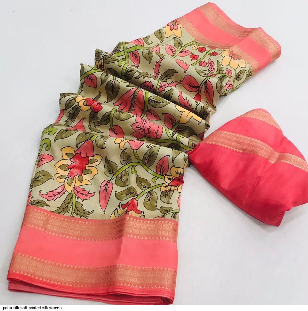 Pattu Silk Soft Printed Silk SAREES