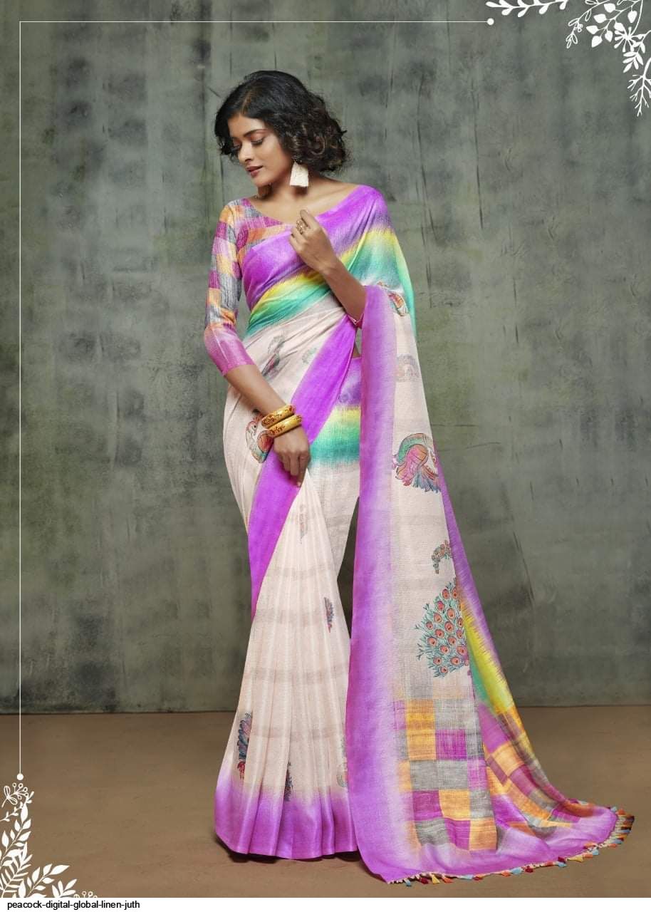 peacock digital global linen juth