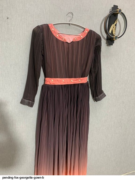 pending fox Georgette gown