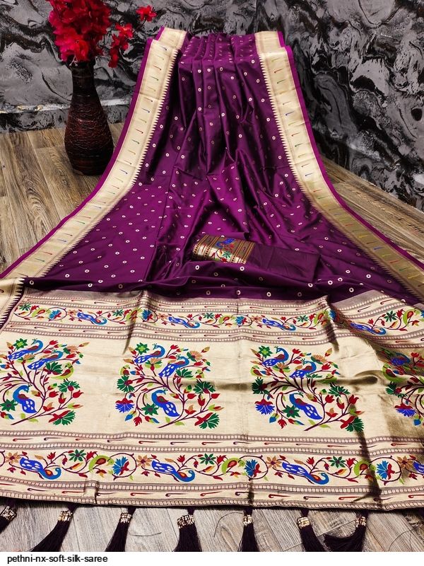 pethni nx SOFT SILK SAREE