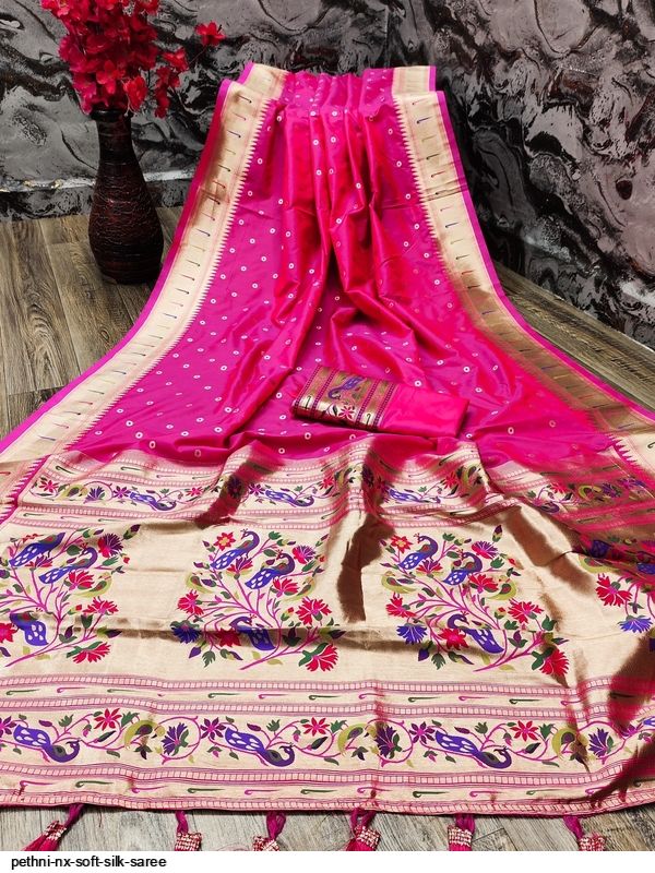 pethni nx SOFT SILK SAREE