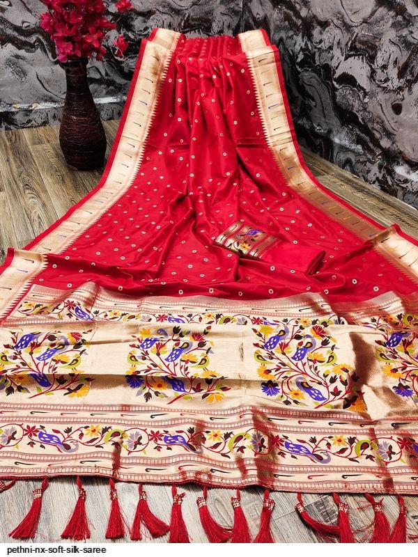 pethni nx SOFT SILK SAREE