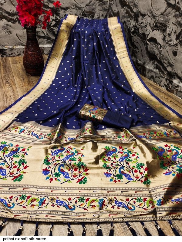 pethni nx SOFT SILK SAREE