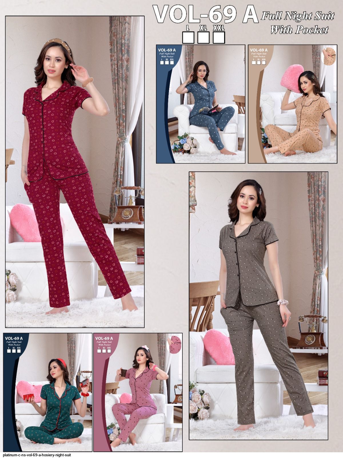 PLATINUM C NS VOL 69 a Hosiery night suit