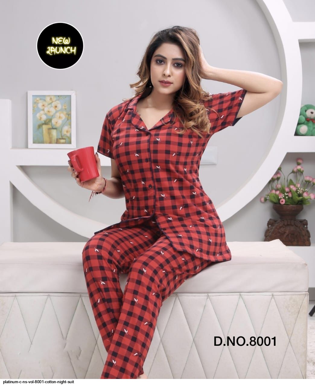 PLATINUM C NS VOL 8001 COTTON NIGHT SUIT