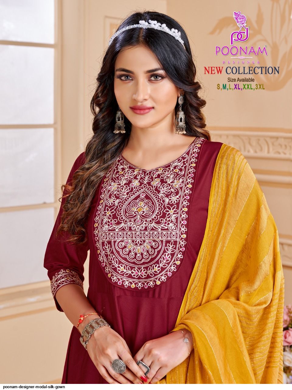 Poonam Designer Modal silk GOWN