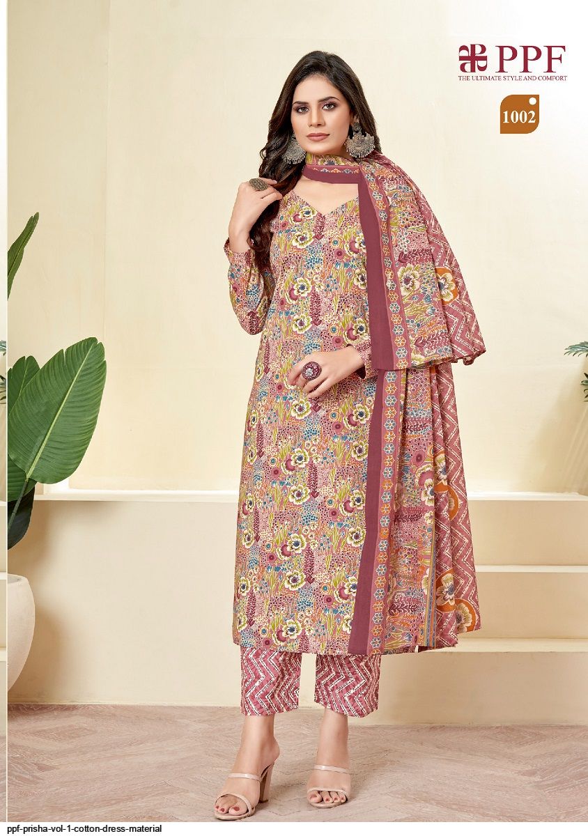 PPF Prisha Vol 1 Cotton Dress Material