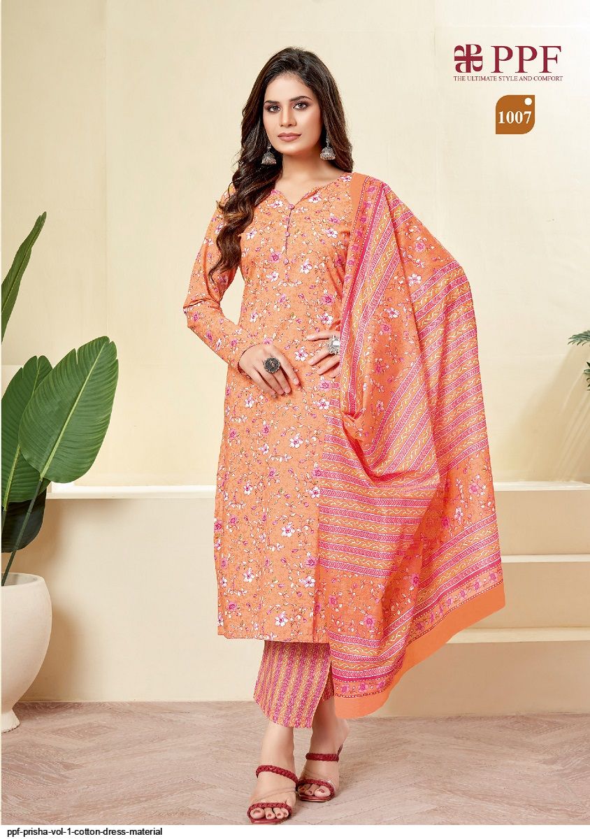 PPF Prisha Vol 1 Cotton Dress Material